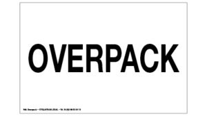 Etiquette de suremballage IMDG et IATA - Etiquetage Légal