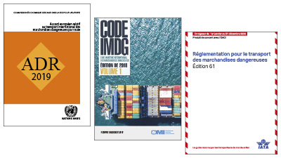 PACK ouvrages IATA-ADR-IMDG - Etiquetage Légal